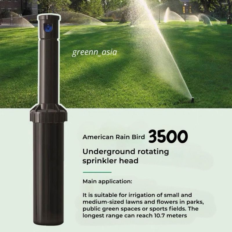 American Rain Bird (3500) 360-degree scattering sprinkler / Underground ...