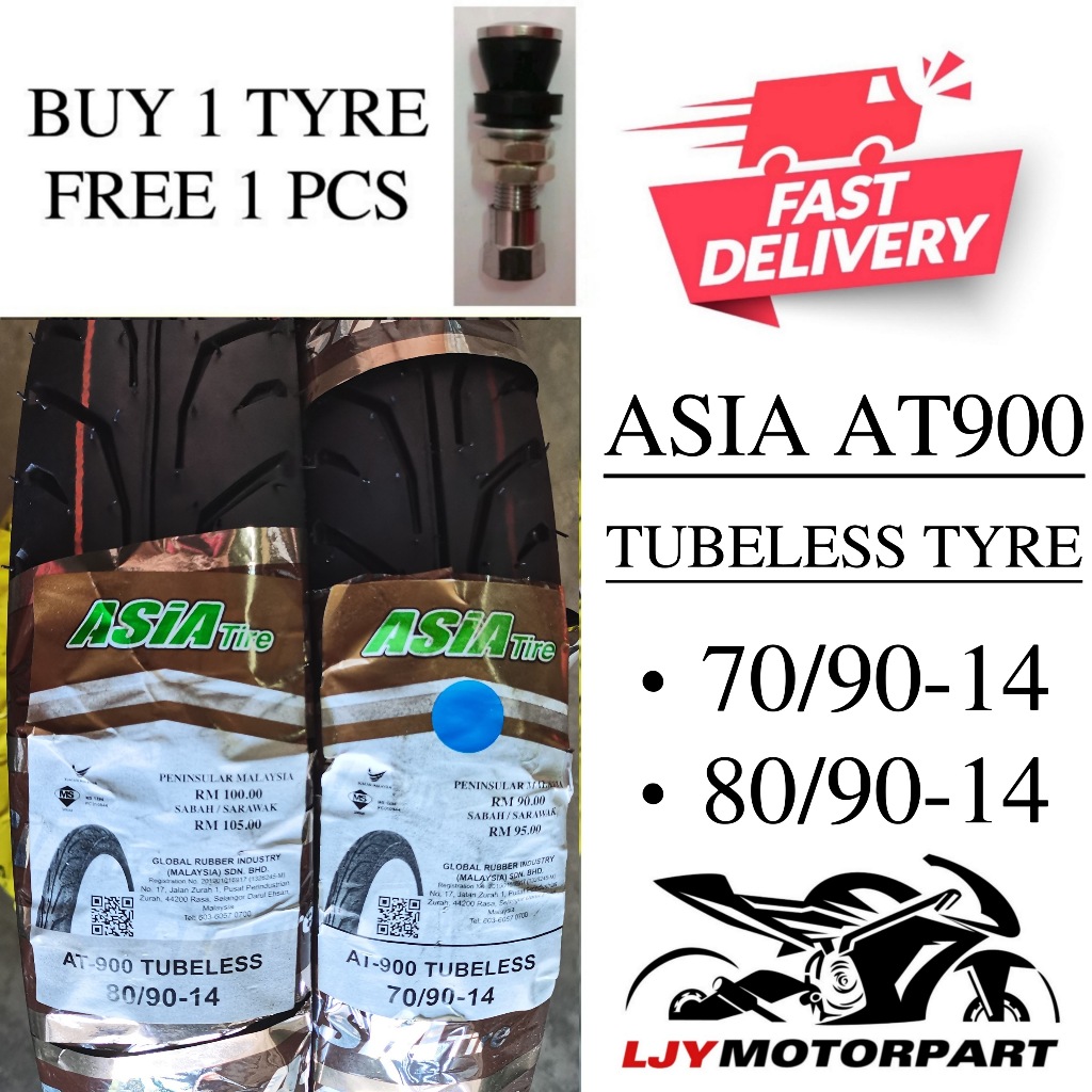 TAYAR TYRE ASIA SCOOTER TUBELESS AT900 BUNGA TAJAM | Shopee Malaysia