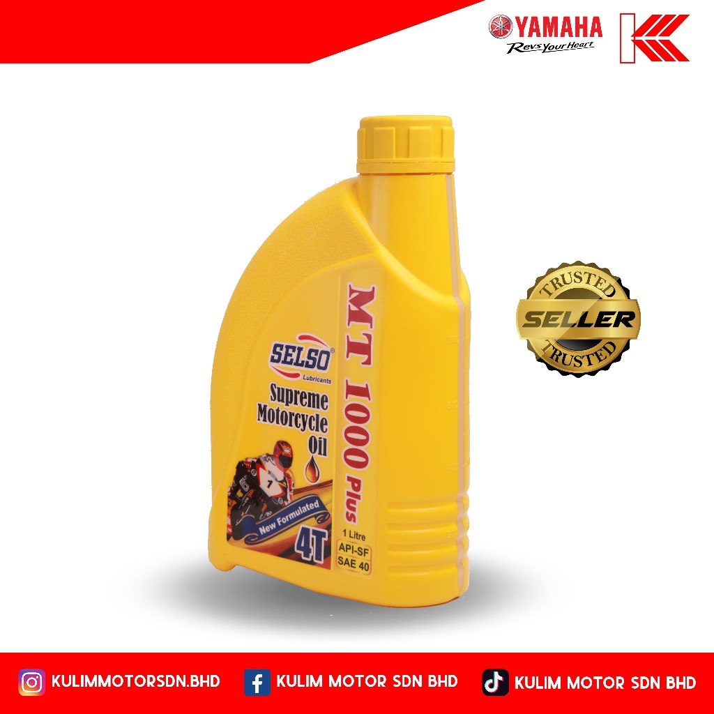 SELSO MT 1000 PLUS SUPREME MOTORCYCLE OIL 4T SAE 40 (1.0L) | Shopee ...