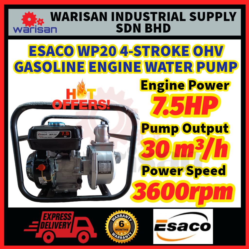EUROX PPU5000 2" 7HP/OKAZAWA 2"7H/ ROBIN TEC 2'' 7HP |ESACO WP20 7.5HP 4-Stroke Gasoline Engine ...