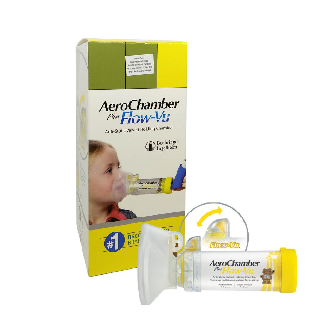 AEROCHAMBER PLUS 1-5 YRS CHILD ( YELLOW) | Shopee Malaysia