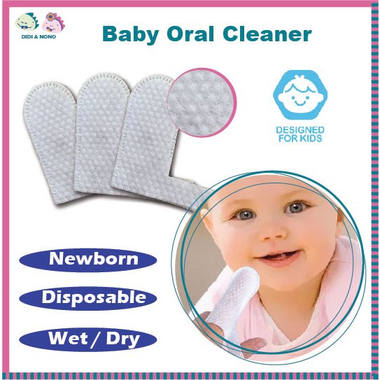 Baby Oral Cleaner Cotton Swab Mouth Tongue Cleaner Kain Pencuci Mulut ...