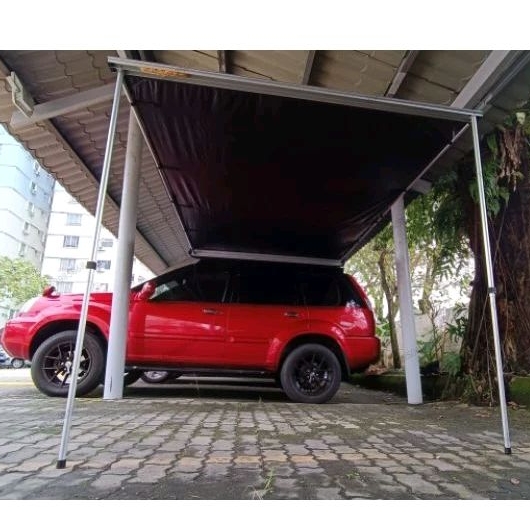 Premium Kualiti Car Side Awning tiang kain tebal Side tent roof rack ...