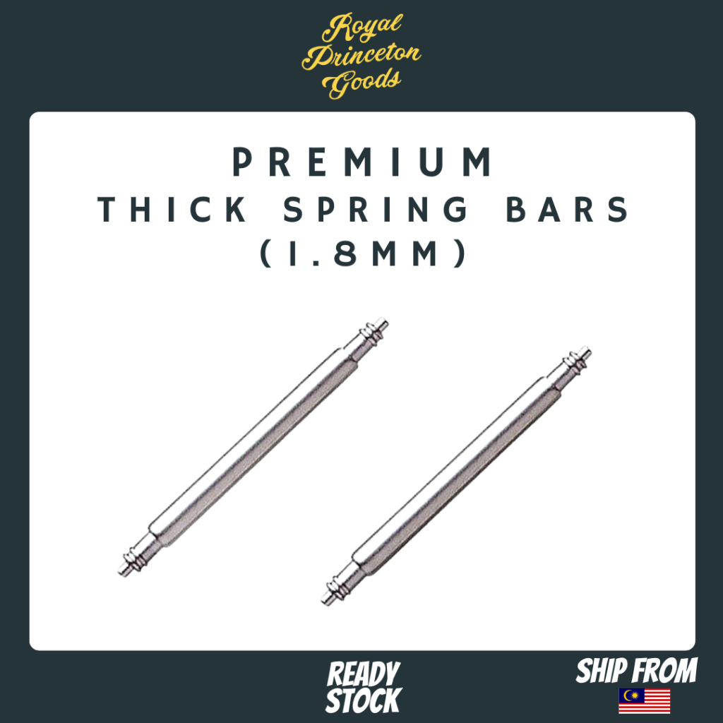 [RPG] Thick 1.8mm Spring Bars for Watch Heavy Duty Stainless Steel 19mm ...