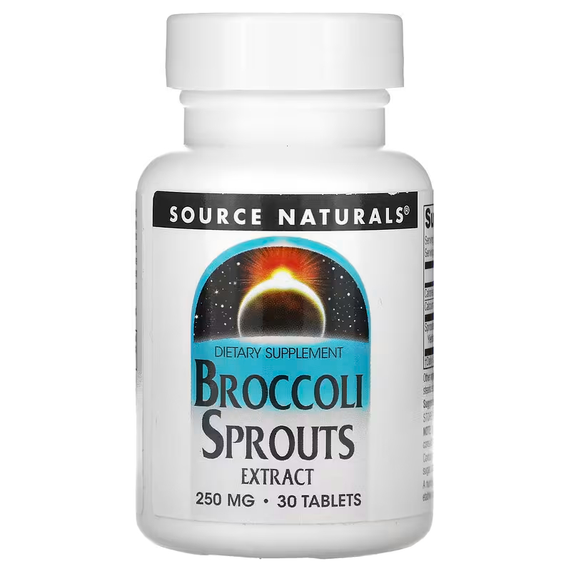 Source Naturals, Broccoli Sprouts Extract, 250 mg, 30 / 60 / 120 ...