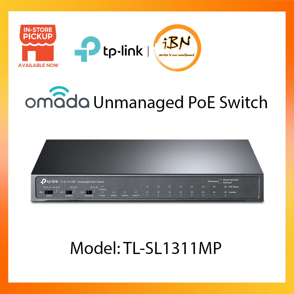 TP-Link TL-SL1311MP 8-Port 10/100Mbps + 3-Port Gigabit Desktop Switch ...