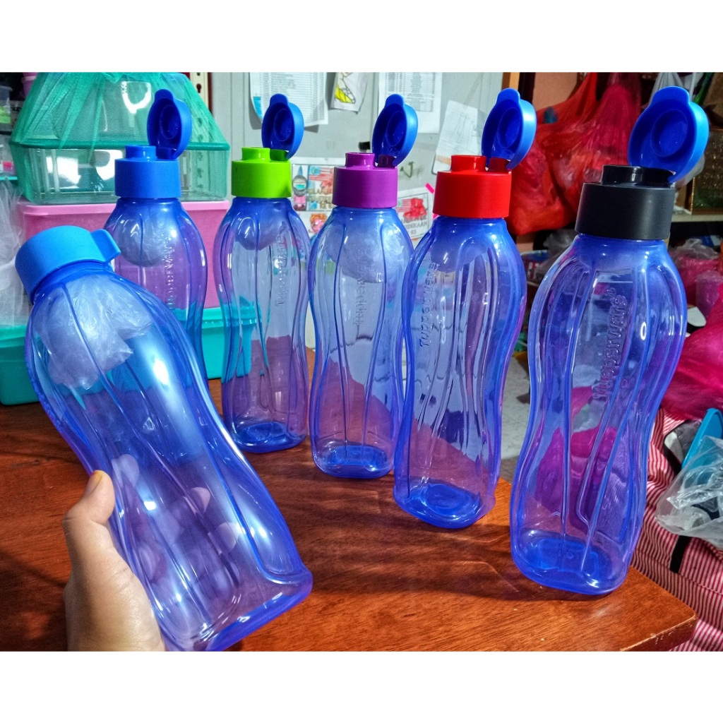 Tupperware Eco Bottle 1L Blue Botol Air Drinking Water | Shopee Malaysia