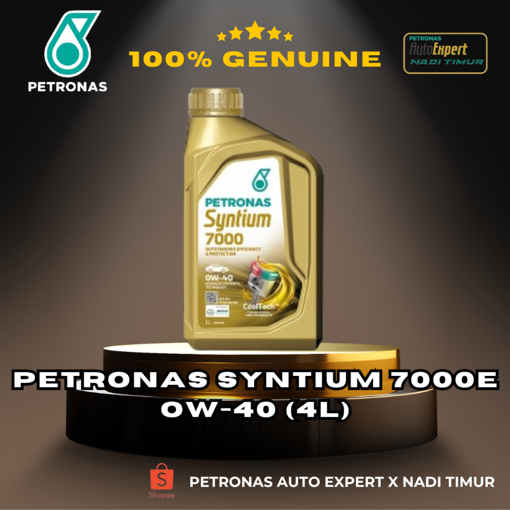 PETRONAS SYNTIUM 7000 -FULLY SYNTHETIC 0W-40 4L (ORIGINAL 100% ...