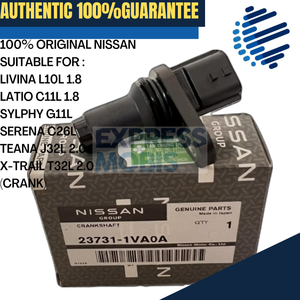 100% ORIGINAL NISSAN CRANK SHAFT SENSOR 23731-1VA0A LIVINA L10L 1.8 ...
