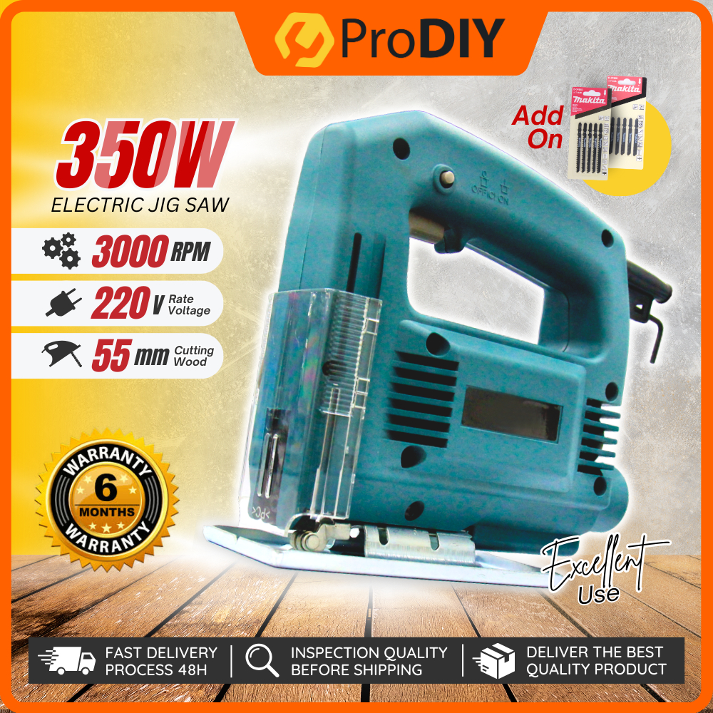 POWERTEK KPJS0313 Electric Jig Saw Machine 350W Jigsaw Blade Cutter ...