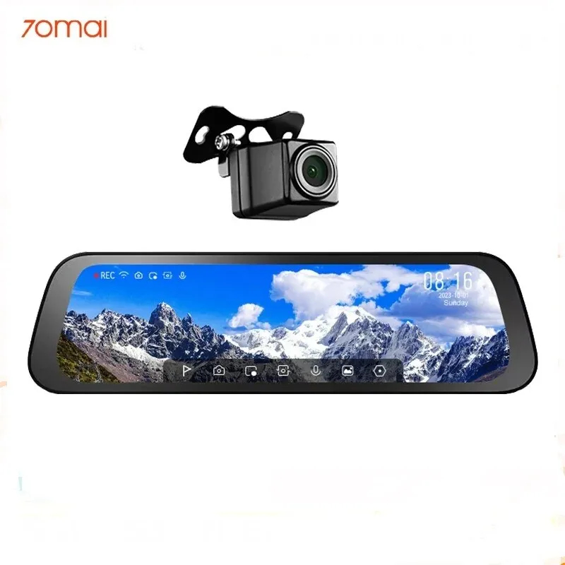 70MAI S500 REARVIEW DASHCAM SET 1944P WITH HDR 9.35" INCH FULL ...