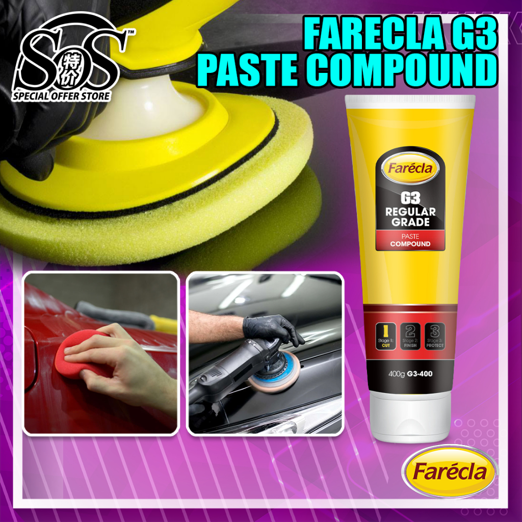 Farecla G3 400g Paste Compound Regular Grade G3-400 DIY Polish Car ...