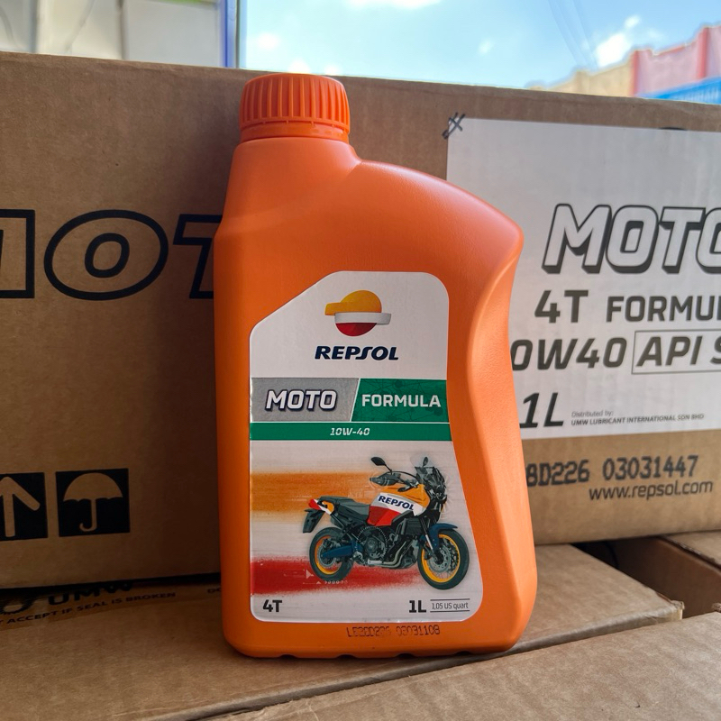 MOTORCYCLE ENGINE OIL REPSOL MOTO 4T FORMULA 10W40 ENGINE OIL 1L 100% ...