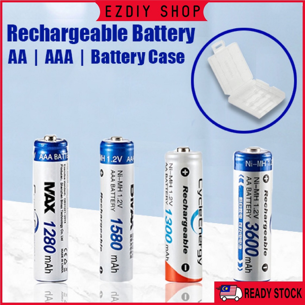 Rechargeable Battery 1.2V Ni-MH AA AAA Battery BMAX 1280 1300 1580 3600 ...