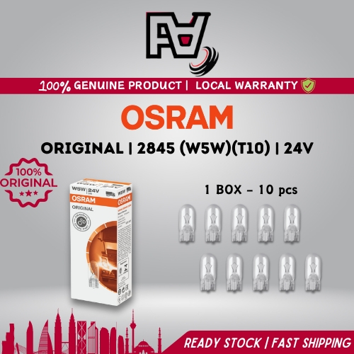 OSRAM Original 24V 2845 | W5W(T10) W2.1x9.5d | 1BOX(10PCS) | 100% ...
