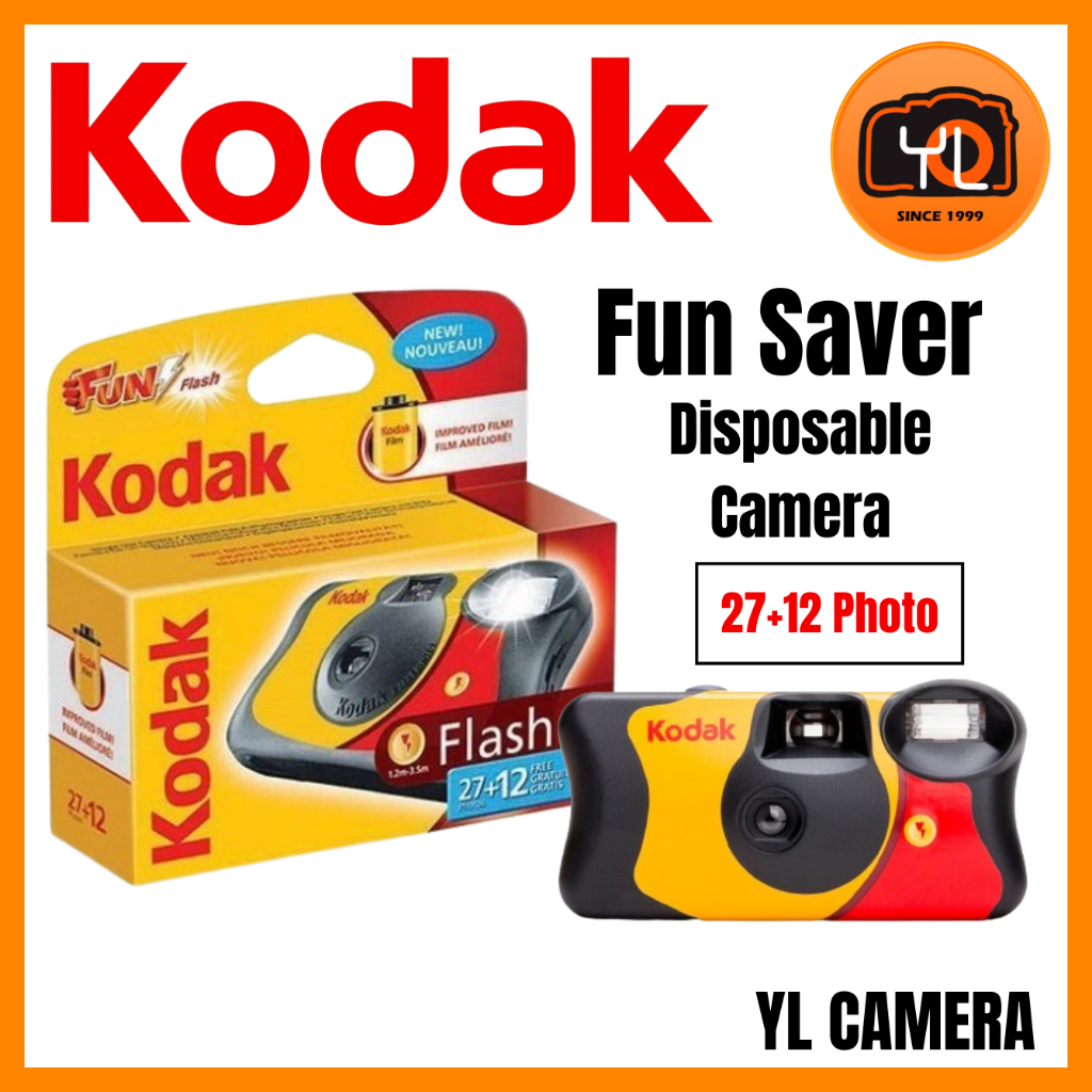 (Ready Stock) Kodak FunSaver 35mm ISO800 Disposable Camera (27Exposures ...
