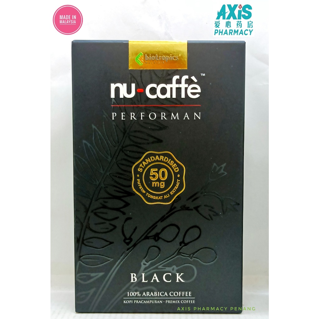 BIOTROPICS NU-CAFFE PERFORMAN PHYSTA TONGKAT ALI EXTRACT 50MG BLACK 100 ...