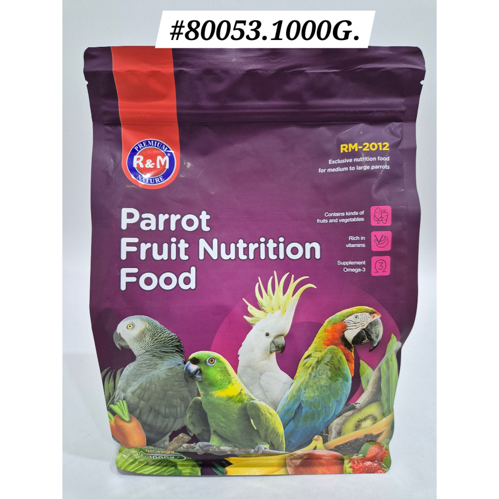 R&M Parrot Budgie Lovebird Cockatiel Fruit Nutrition Bird Food Feed ...