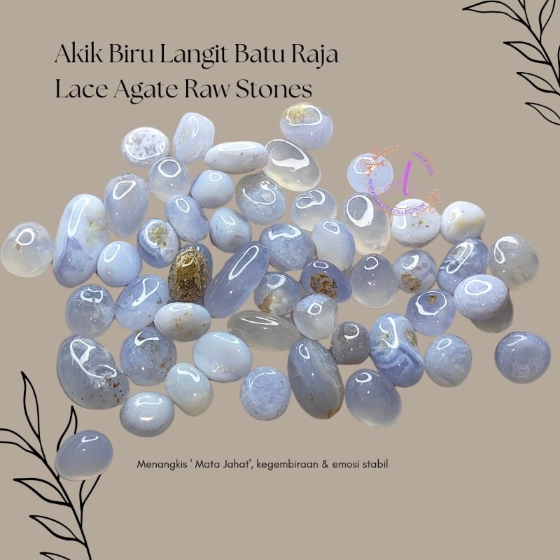 Akik Biru Langit Batu Raja Batu Cincin & Loket yang Belum dicanai Lace ...