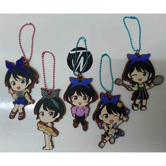 Official Rent A Girlfriend Ruka Sarashina Merch Rubber Strap & Keychain ...