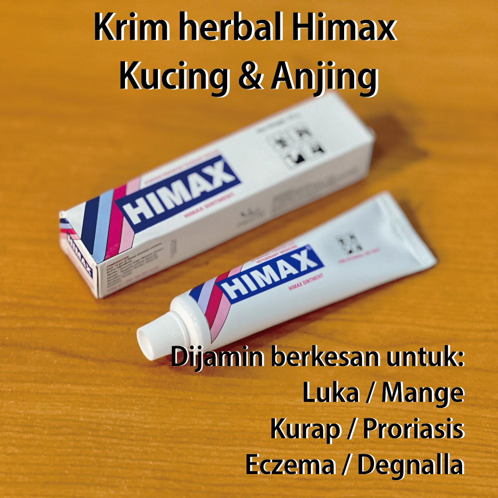 [BUY WITH FREE ITEM] Himax Ubat Herbal Kurap Kudis Luka Kucing | Himax Cat Fungus Mange Scabies ...