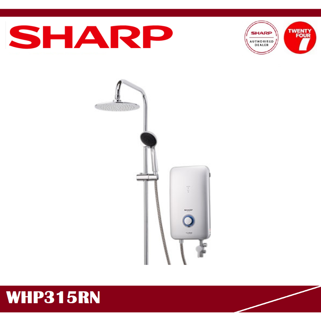 SHARP Water Heater with Rain Shower (DC Pump) WHP315RN | Shopee Malaysia