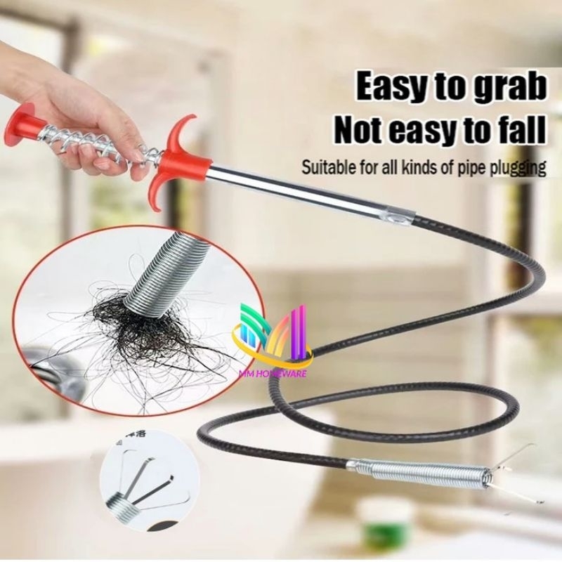 Flexible Multipurpose Pipe Cleaning Spring Four Claw Hand Clipper ...
