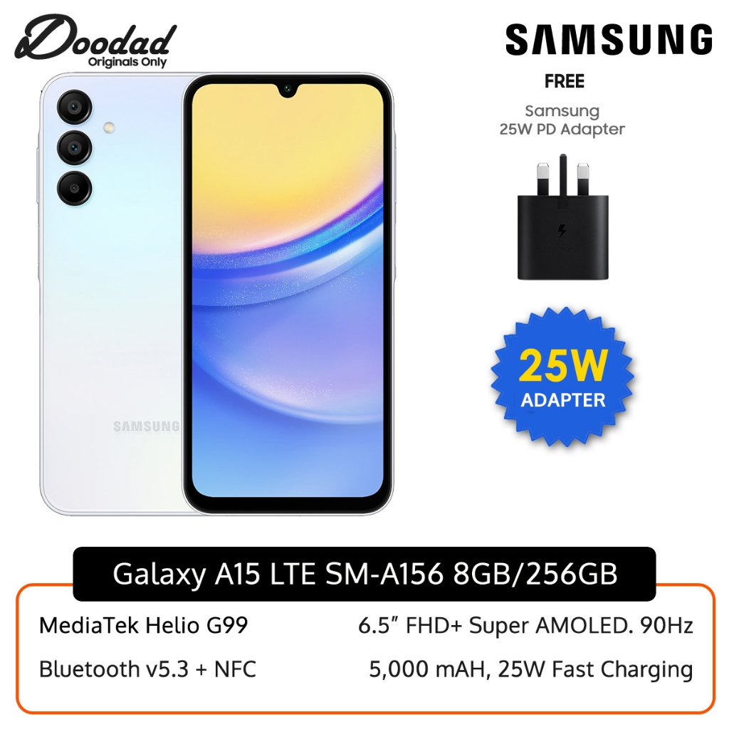Samsung Galaxy A15 LTE SM-A156 8GB/256GB With 25W Adapter | Original ...