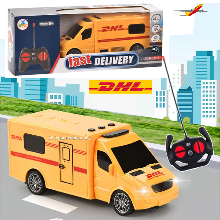 1:18 Scale DHL Courier Truck Remote Controlled DHL Courier Truck RC ...