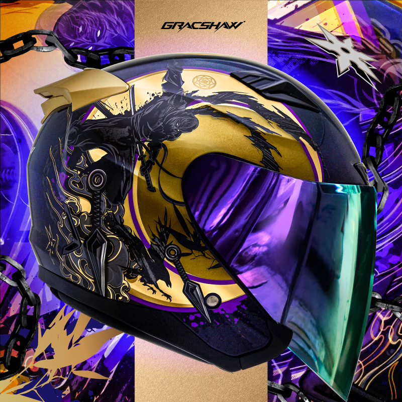 GRACSHAW HELMET GENNEX G535 JAPAN EDITION (OPEN FACE DOUBLE VISOR) (100 ...