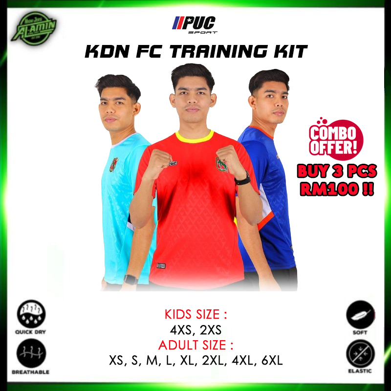 KDN FC Training Kit Official | 100% Original PUC Sport | 4XS-4XL ...