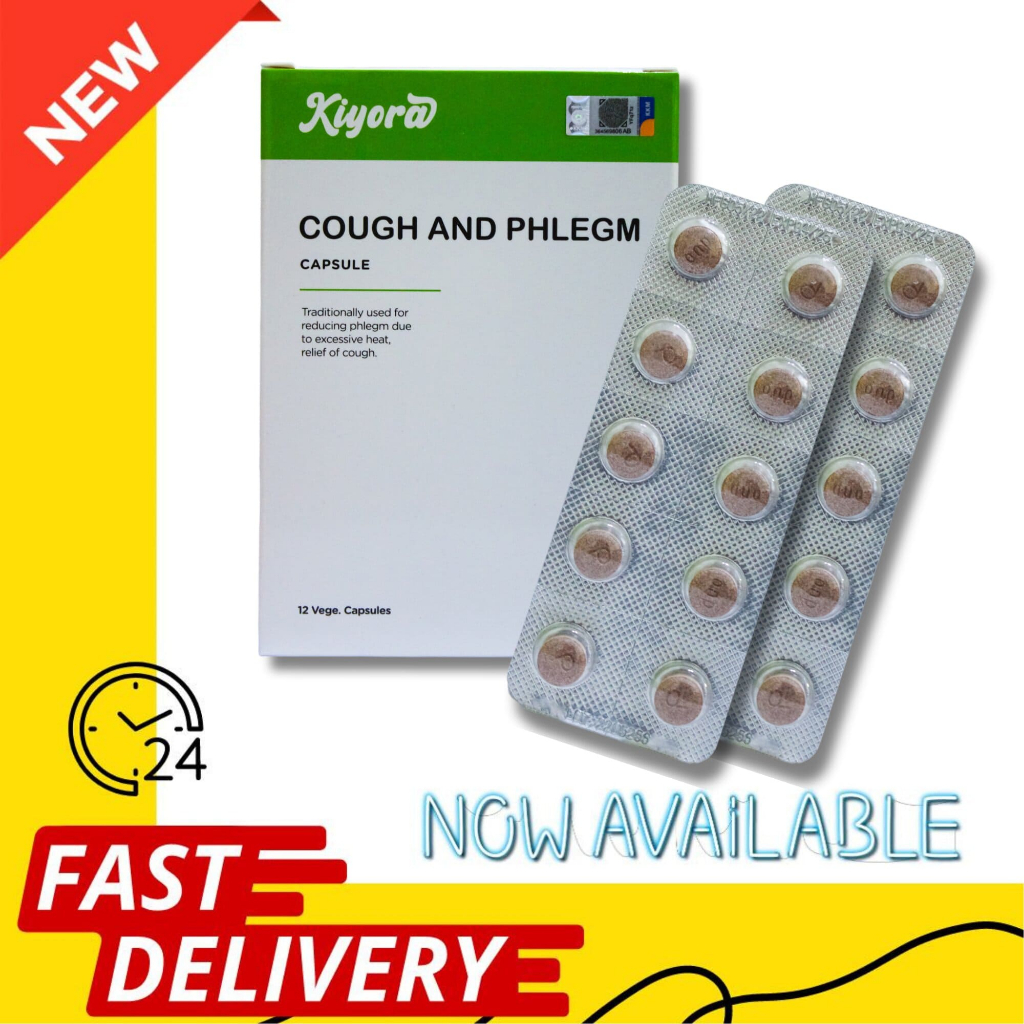 Kiyora Cough & Phlegm Capsule Box12 (EXP 01/27) | Shopee Malaysia