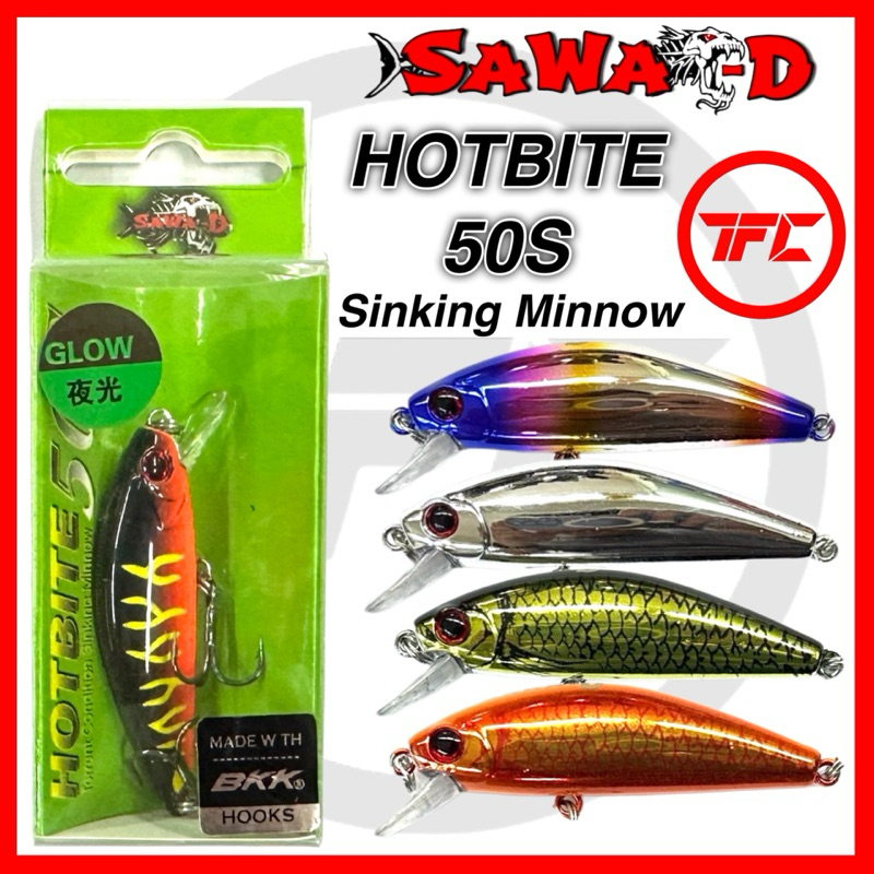 Sawa-D Hotbite 50S Sinking Minnow Lure Bait 50mm 6.5g BKK Hot Bite Savior Saviors | Shopee Malaysia