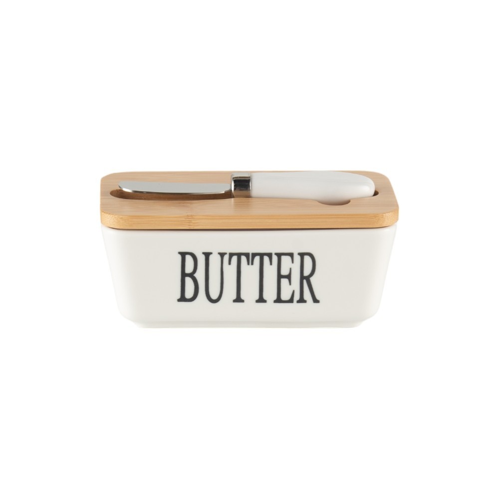 SSF Home - Butter Container with Bamboo Lid & Knife Spread Kitchen ...