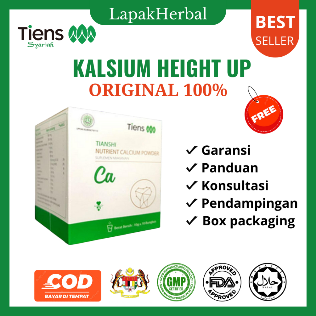 Ubat Tinggi Badan TIENS Susu Grow Up Naik Tinggi Badan 2-8cm Dalam ...