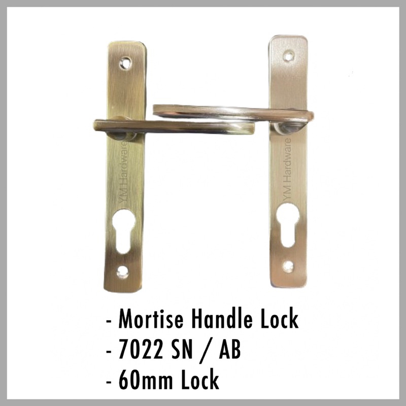 7022 Mortise Handle Lock / Mortise Door Lock 7022 (SN/AB) | Shopee Malaysia
