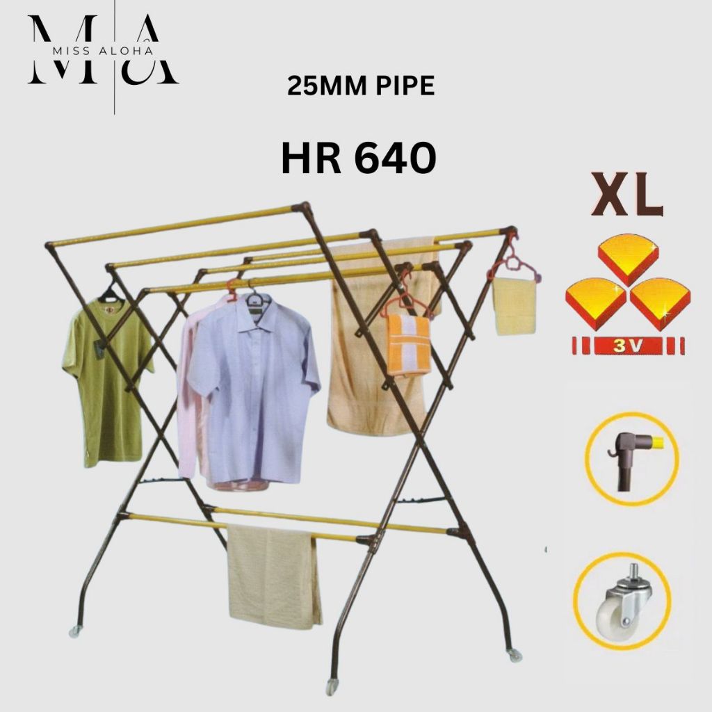 3V 8 +4bar 3v outdoor cloth hanger/ drying rack / rak sidai baju / rak ...