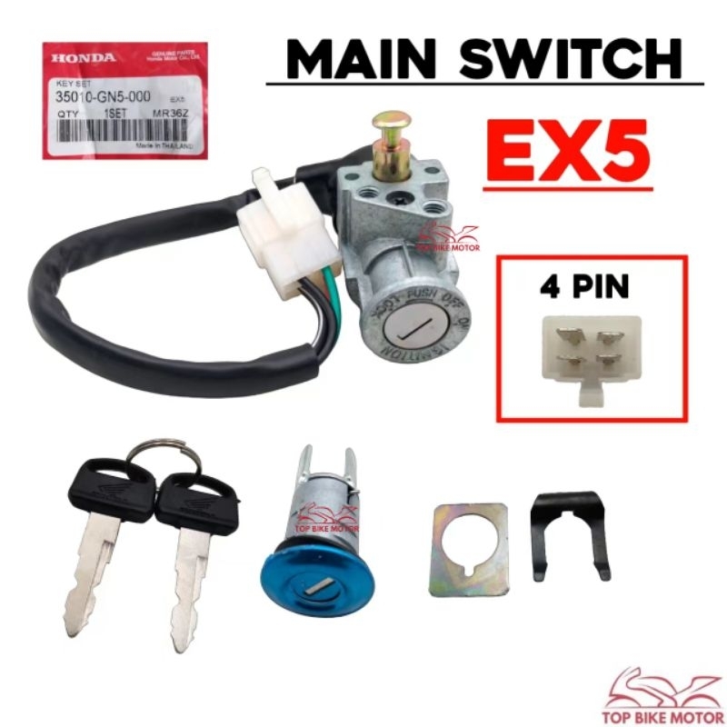 HONDA EX5 DREAM MAIN SWITCH SET KEY SUIS KUNCI SET SUIS LOCK SET ...