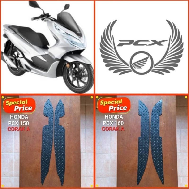 HONDA PCX 150 / PCX 160 CARPET KARPET PEMIJAK KAKI FOOTREST FOOTSTEP ...
