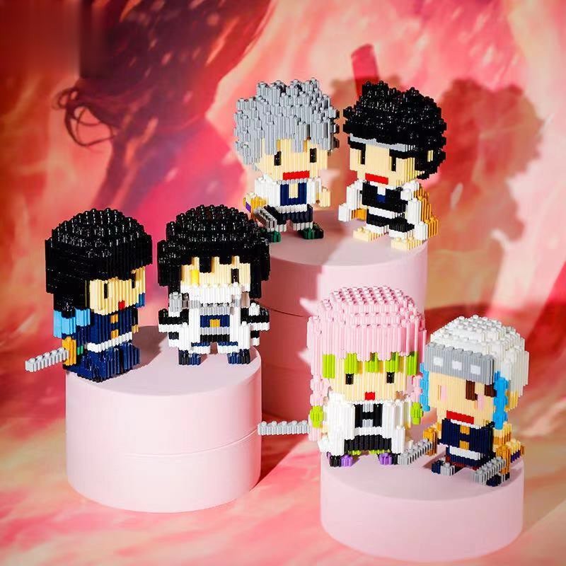 Mini demon slayer Building block toy Cartoon Character Figures Model ...