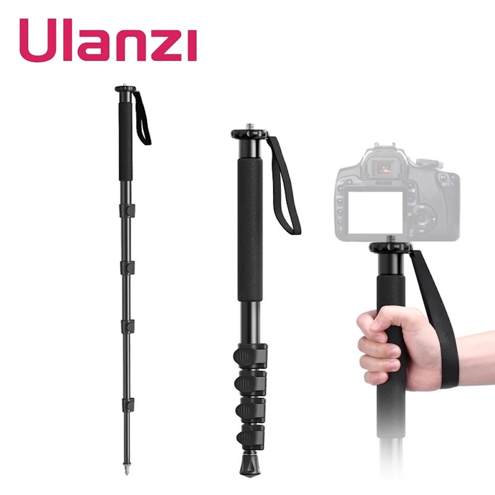 Ulanzi TB12 155cm Portable Metal Monopod Hiking Pole Selfie Stick for ...