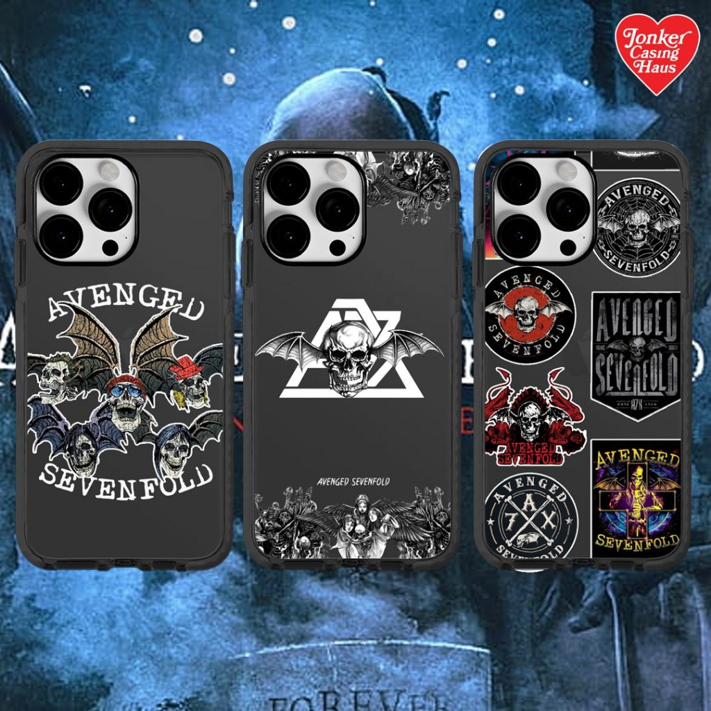 NEW "AVENGED SEVENFOLD" DESIGNATED CASE Bumper Case Black Neon Casing ...
