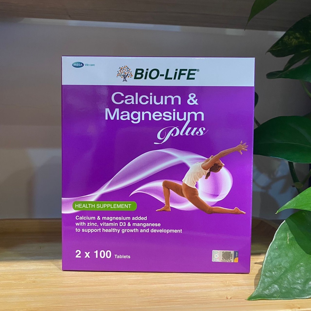 BIO-LIFE CALCIUM & MAGNESIUM PLUS 2x100's | Shopee Malaysia