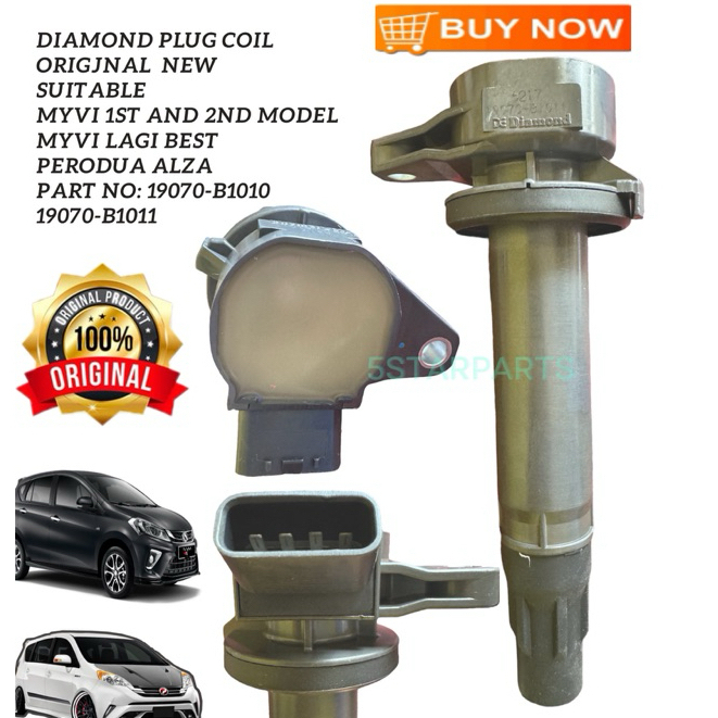 DIAMOND PLUG COIL Ignition Coil Plug Fit MYVI ALZA 3SZ K3 PLUG COIL ...