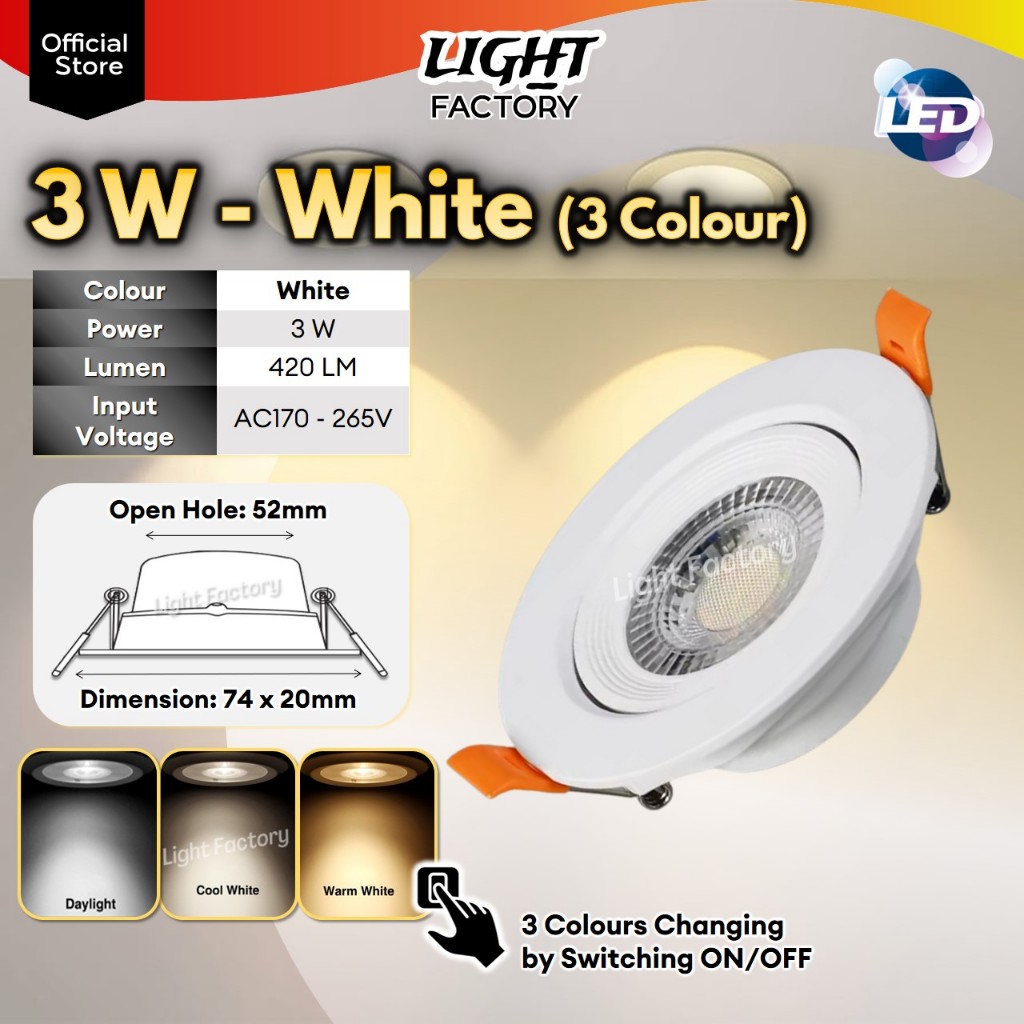 🔥HOT🔥LED Recessed Eyeball 3W | 7W LED Spotlight Recessed Light Recessed ...