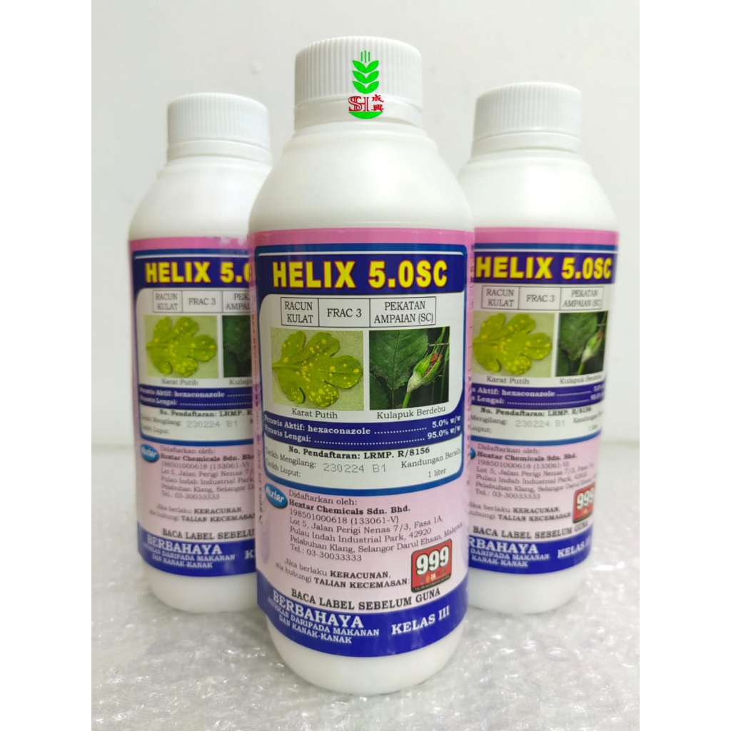 500ml & 1L Hextar Helix 5.0sc Racun Hawar daun/Kulat akar putih durian ...