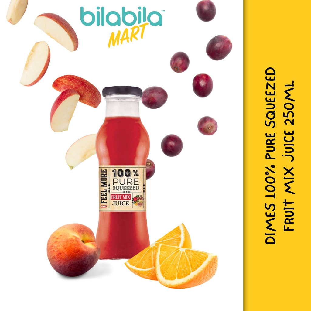 DIMES Feel More 100% Pure Squeezed Fruit Juice (Pomegranate, Fruit Mix ...