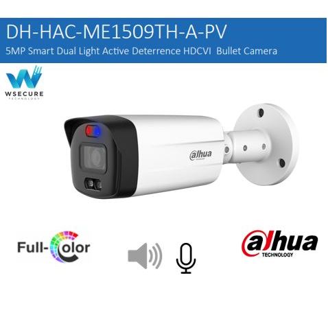 Dahua 5MP Smart Dual Light Active Deterrence HDCVI Bullet Camera (ME1509TH-A-PV) | Shopee Malaysia