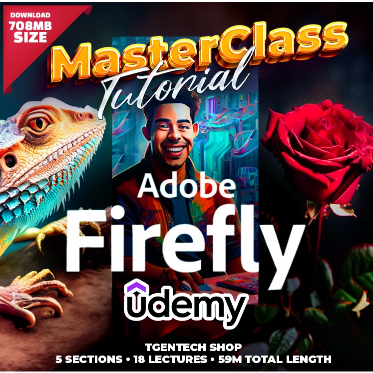 🔥 Udemy - Adobe Firefly A Guide to AI Art, Generative AI, Photoshop (MASTERCLASS - TUTORIAL 2024 ...