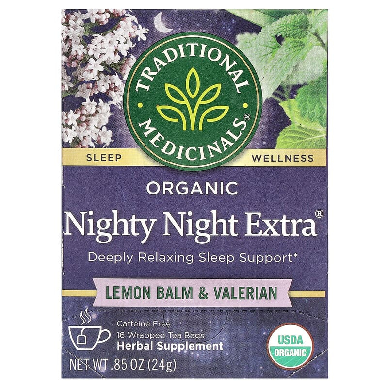 Traditional Medicinals Organic Nighty Night Extra - Lemon Balm ...
